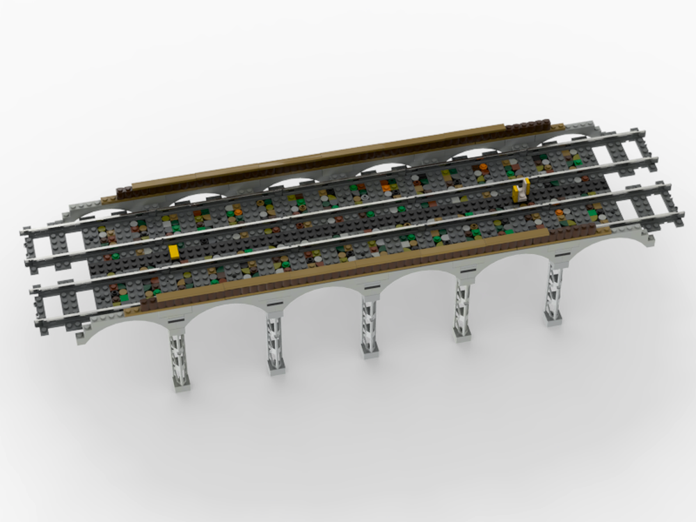 LEGO MOC Railway Bridge | Train Track Bridge | City Subway Bridge by ...