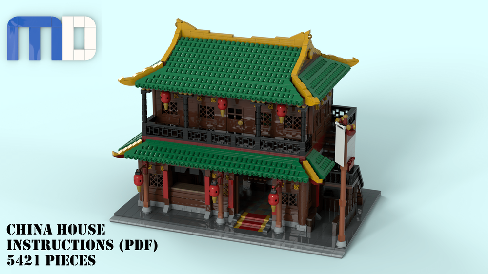 LEGO MOC China House MOC by MDesigns | Rebrickable - Build with LEGO