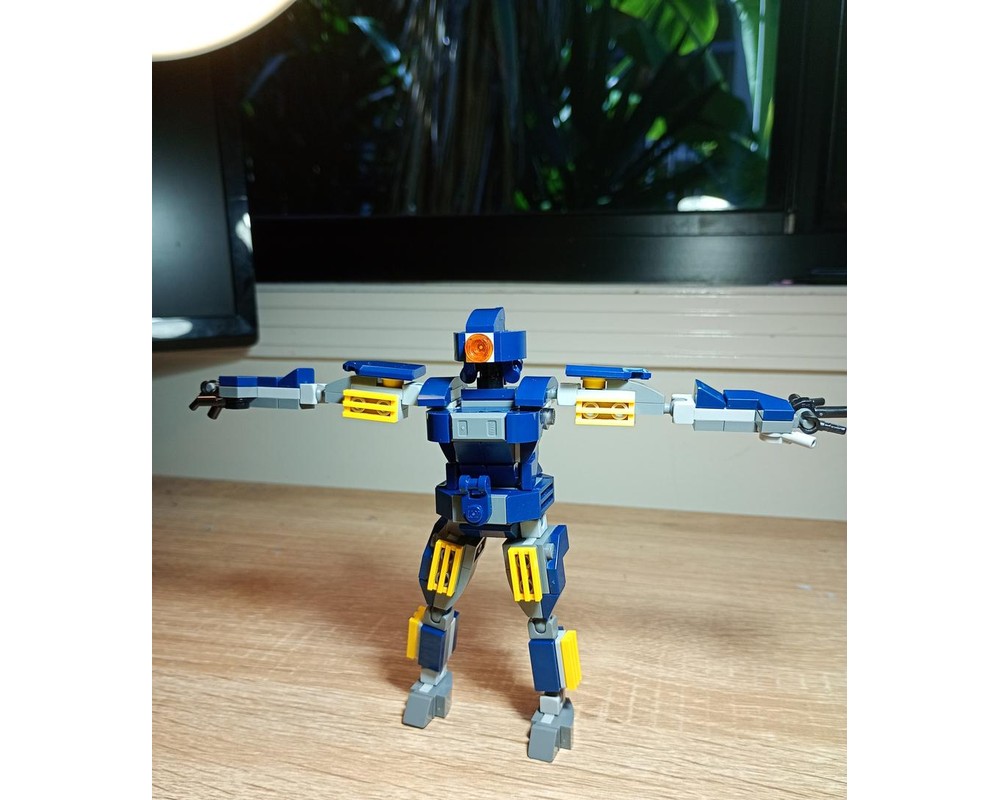 LEGO MOC V1 Cyclops - Blue and Yellow by BeardieBricks | Rebrickable ...