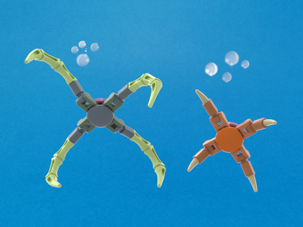 LEGO MOC Cave Crawler and Blood Crawler (Subnautica) by studder_builds | Rebrickable - Build ...