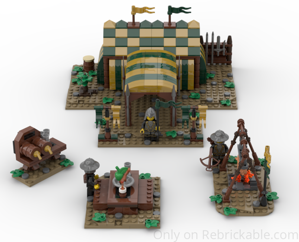 LEGO MOC Medieval Soldier Camp by Medieval_bricks9424 | Rebrickable ...