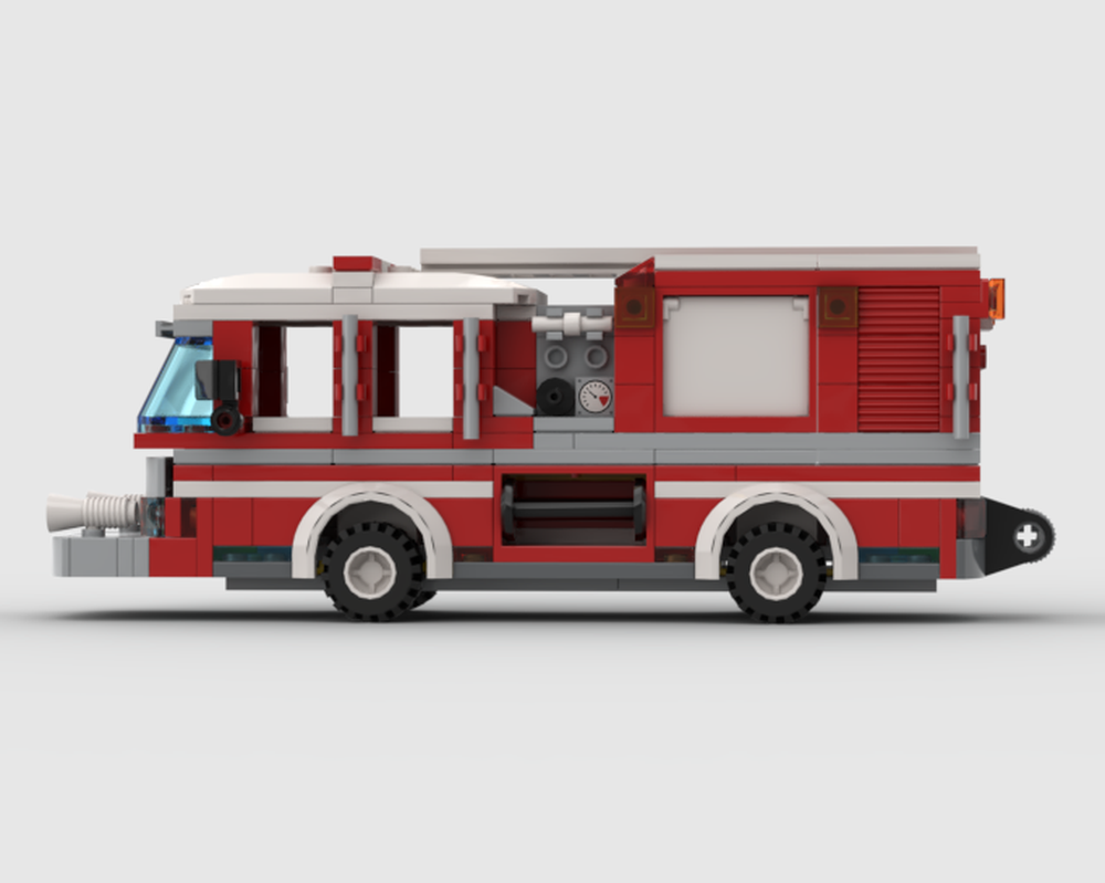 LEGO MOC Fire Truck - Engine Model by Ryanclegg12 | Rebrickable - Build with LEGO