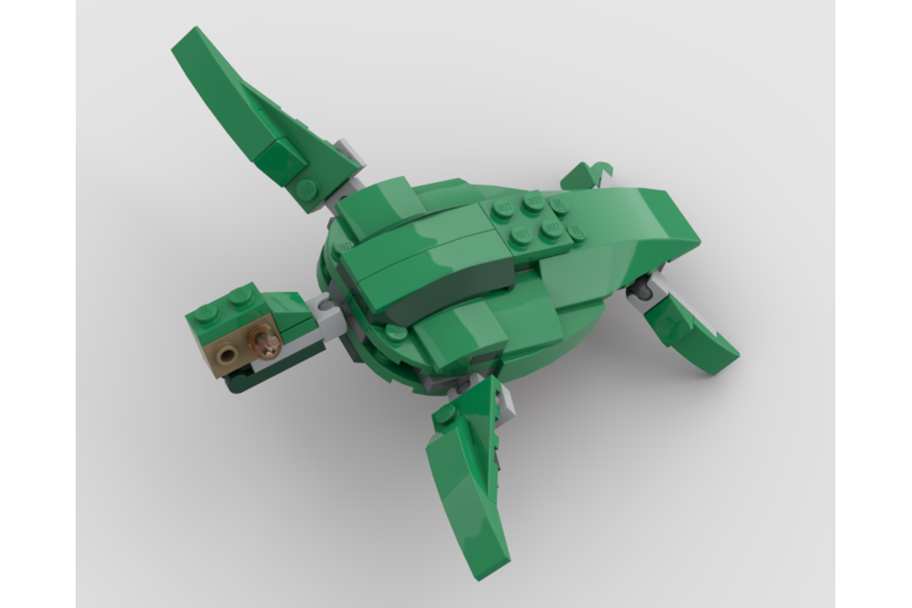 Lego Moc Sea Turtle By Kaen Rebrickable Build With Lego