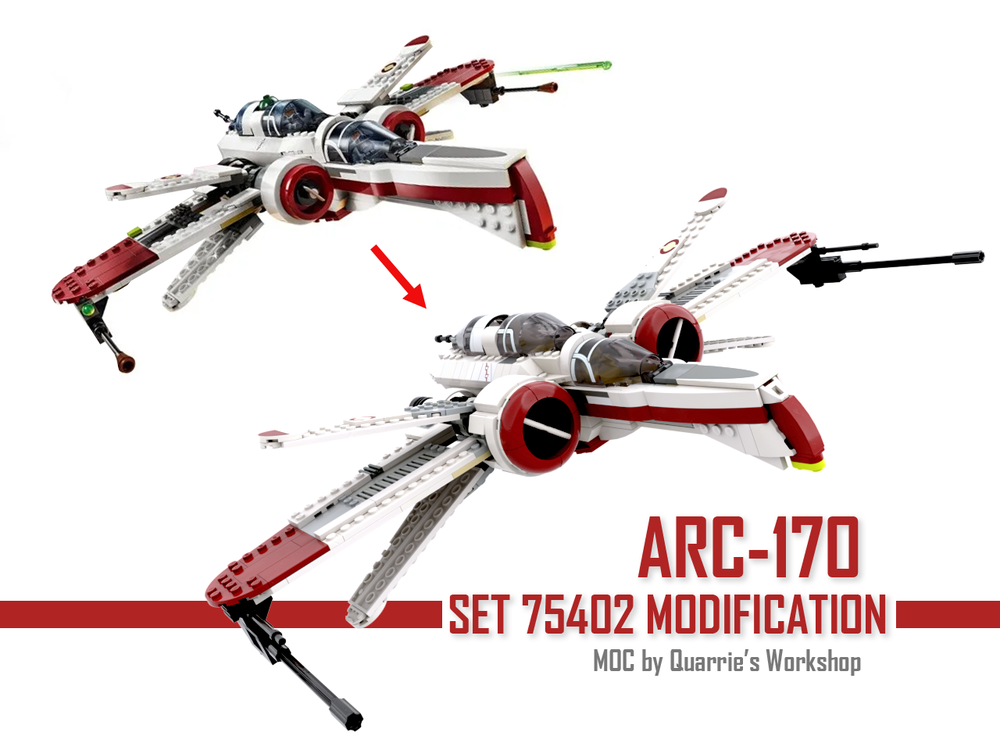 LEGO MOC ARC-170 Starfighter MOD (2025) by Quarries Workshop ...