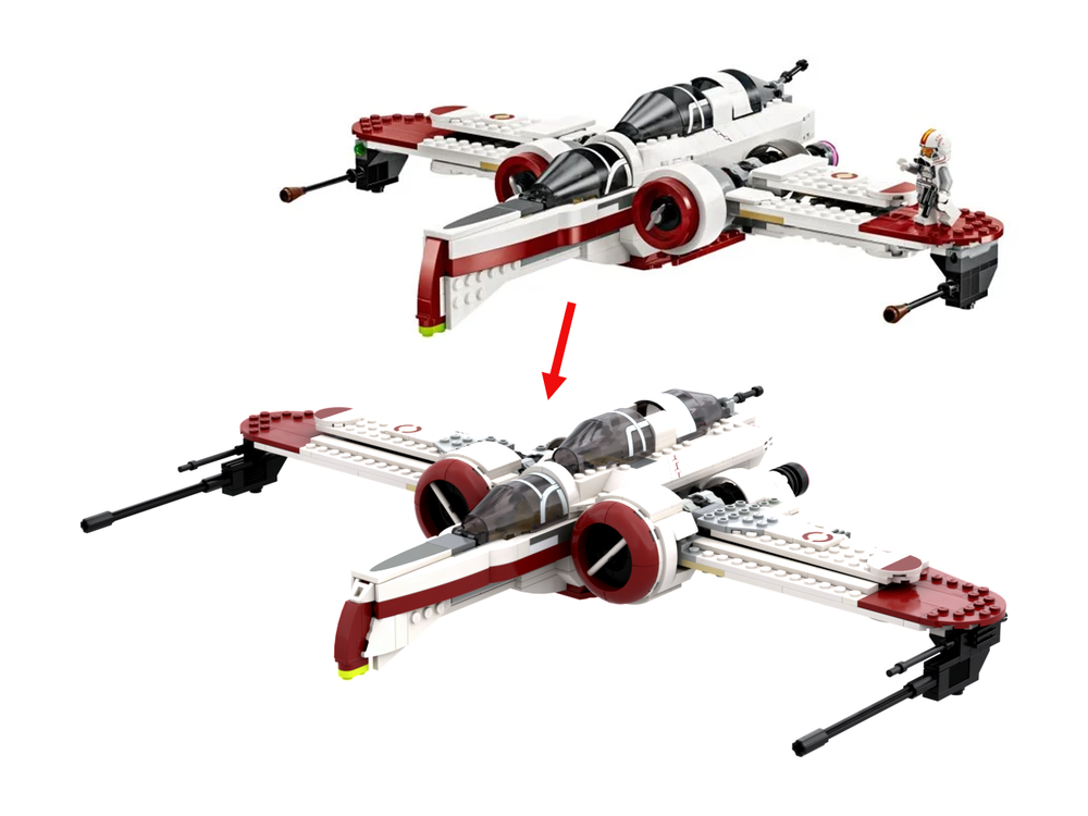 Lego Moc Arc 170 Starfighter Mod 2025 By Quarries Workshop