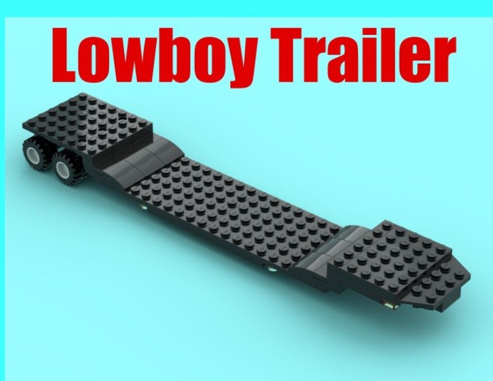 LEGO MOC Trucking Lowboy Trailer by medleyj | Rebrickable - Build with LEGO