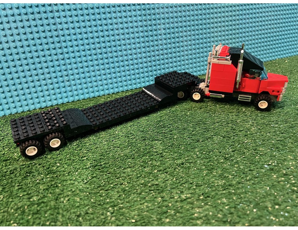 LEGO MOC Trucking Lowboy Trailer by medleyj | Rebrickable - Build with LEGO