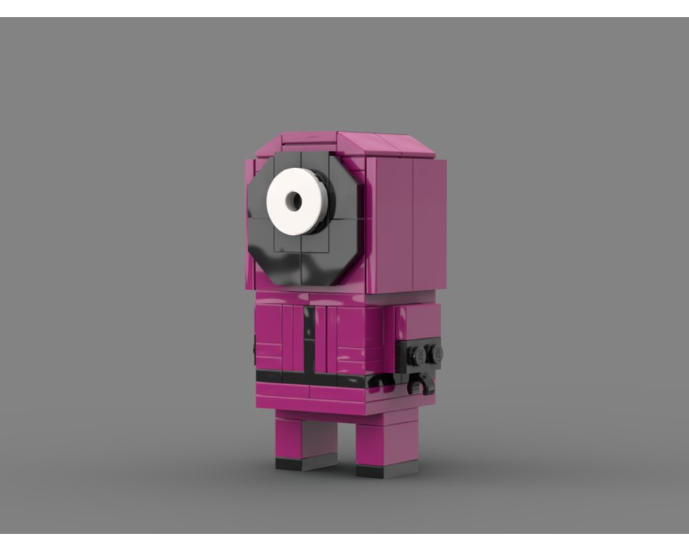 Lego Moc Squid Game Brickheadz Pink Guard By Finallyflor