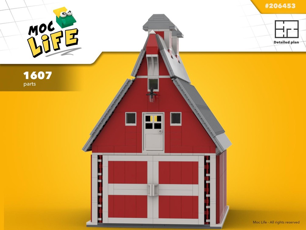 LEGO MOC Barn by MocLife | Rebrickable - Build with LEGO