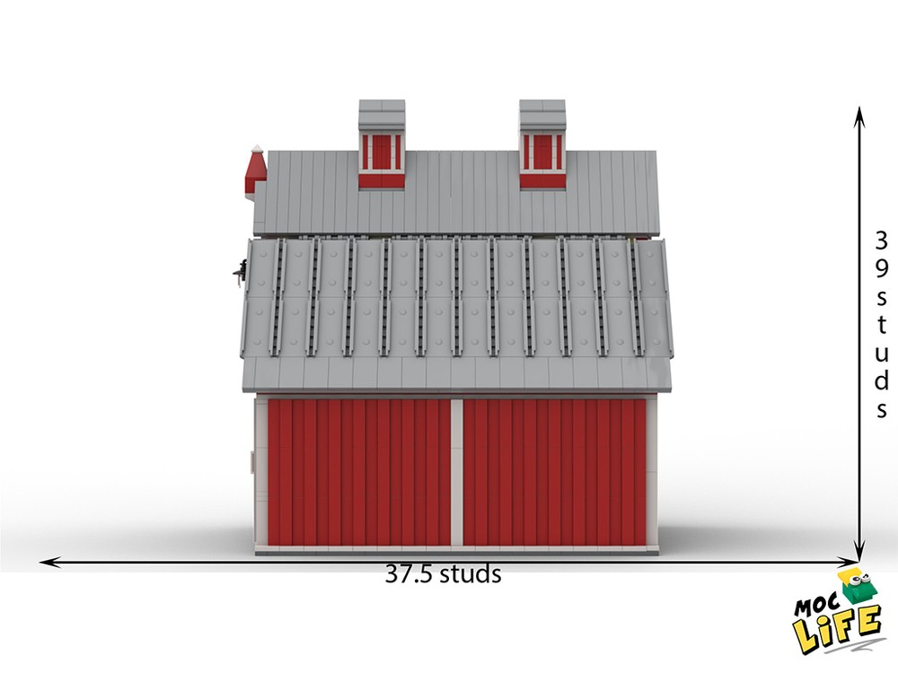 LEGO MOC Barn by MocLife | Rebrickable - Build with LEGO