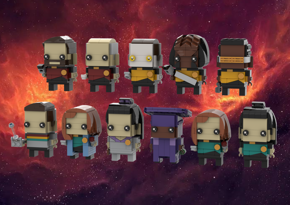 LEGO MOC Star Trek: The Next Generation Brickheadz Bundle by RetroBrix ...