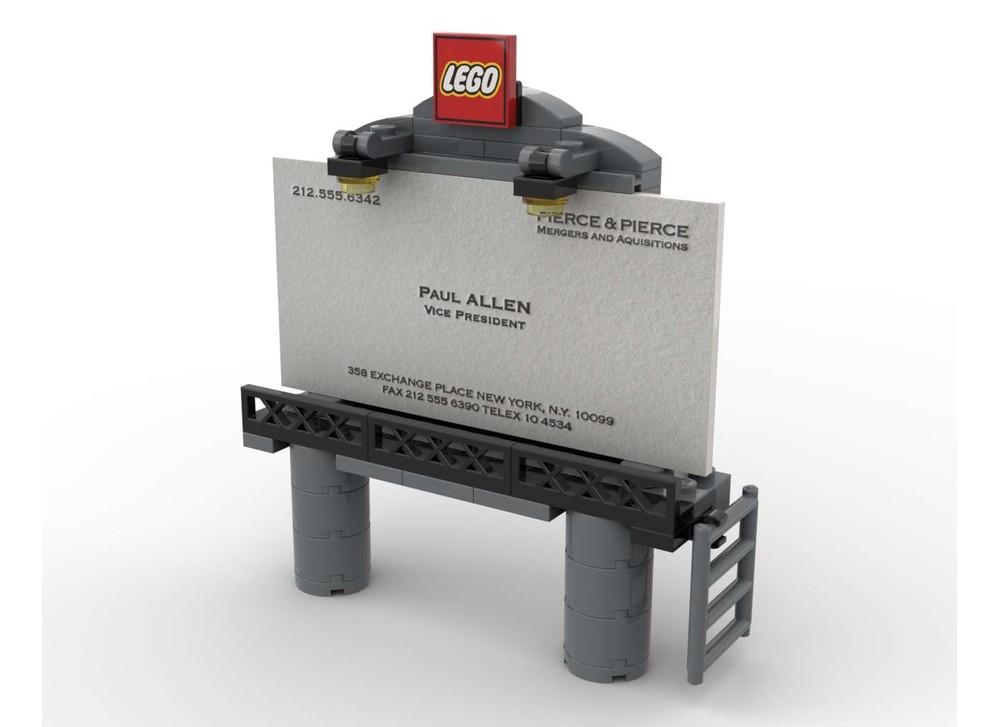 LEGO MOC Billboard Business Card Holder for Modular Buildings by ...