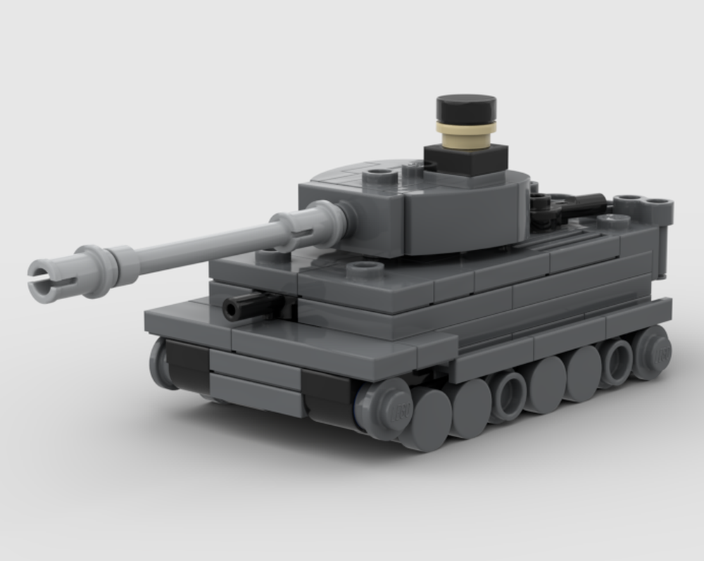 LEGO MOC Micro Scale Tiger 1 Battle Tank by Jay_Tech | Rebrickable ...