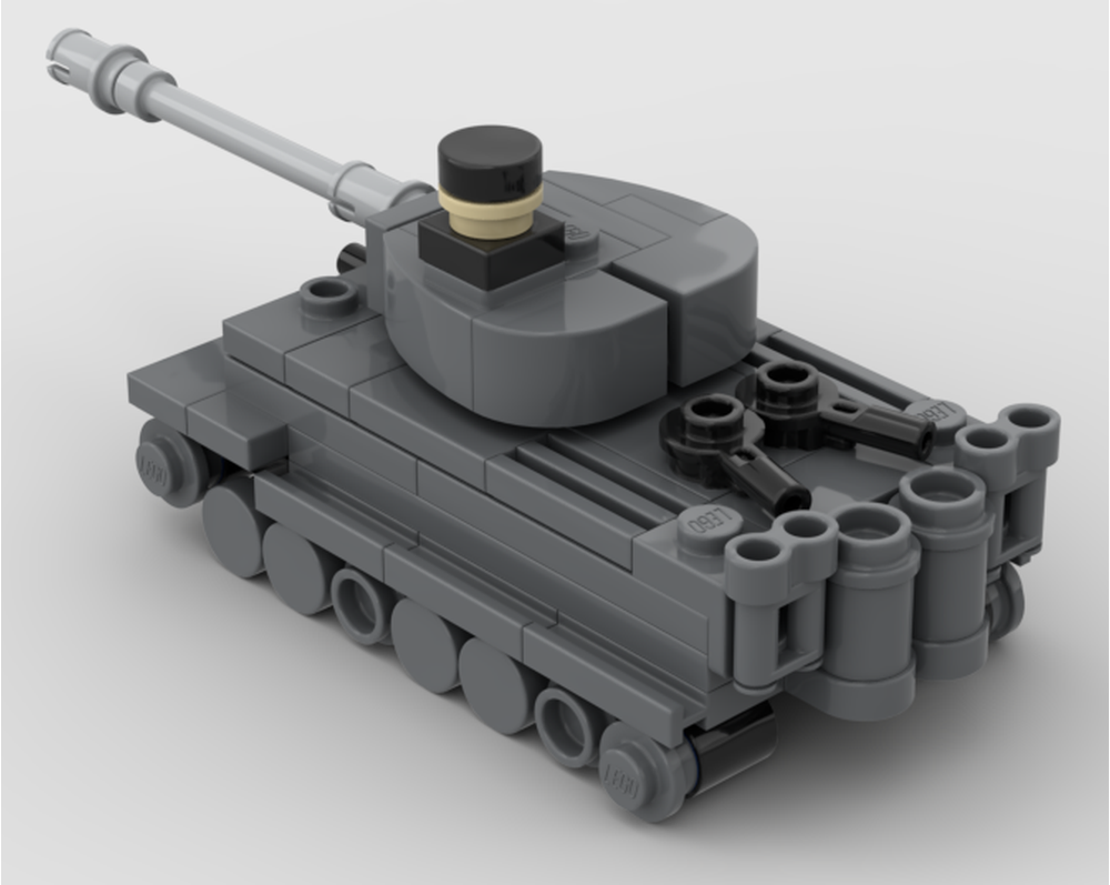 LEGO MOC Micro Scale Tiger 1 Battle Tank by Jay_Tech | Rebrickable ...