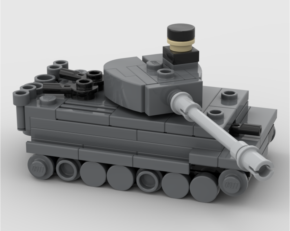 LEGO MOC Micro Scale Tiger 1 Battle Tank by Jay_Tech | Rebrickable ...