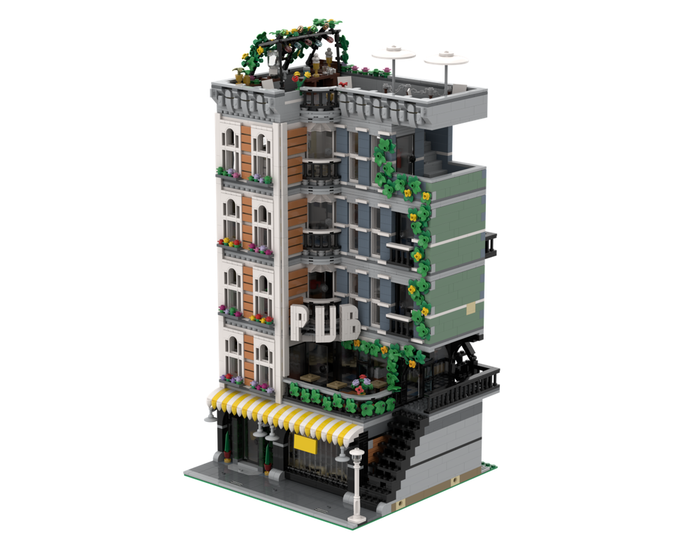 LEGO MOC-206469 PUB house modular by Matalamaa | Rebrickable - Build ...