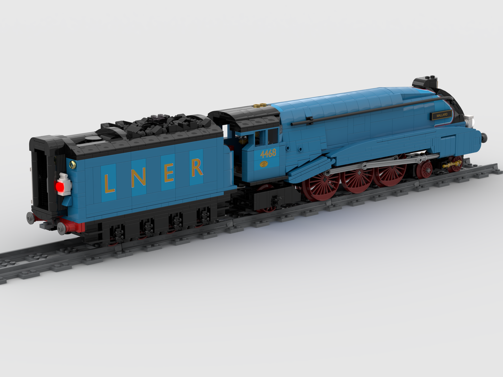 Lego Moc Lner A4 Garter Blue Mallard With Dynamometer Car By