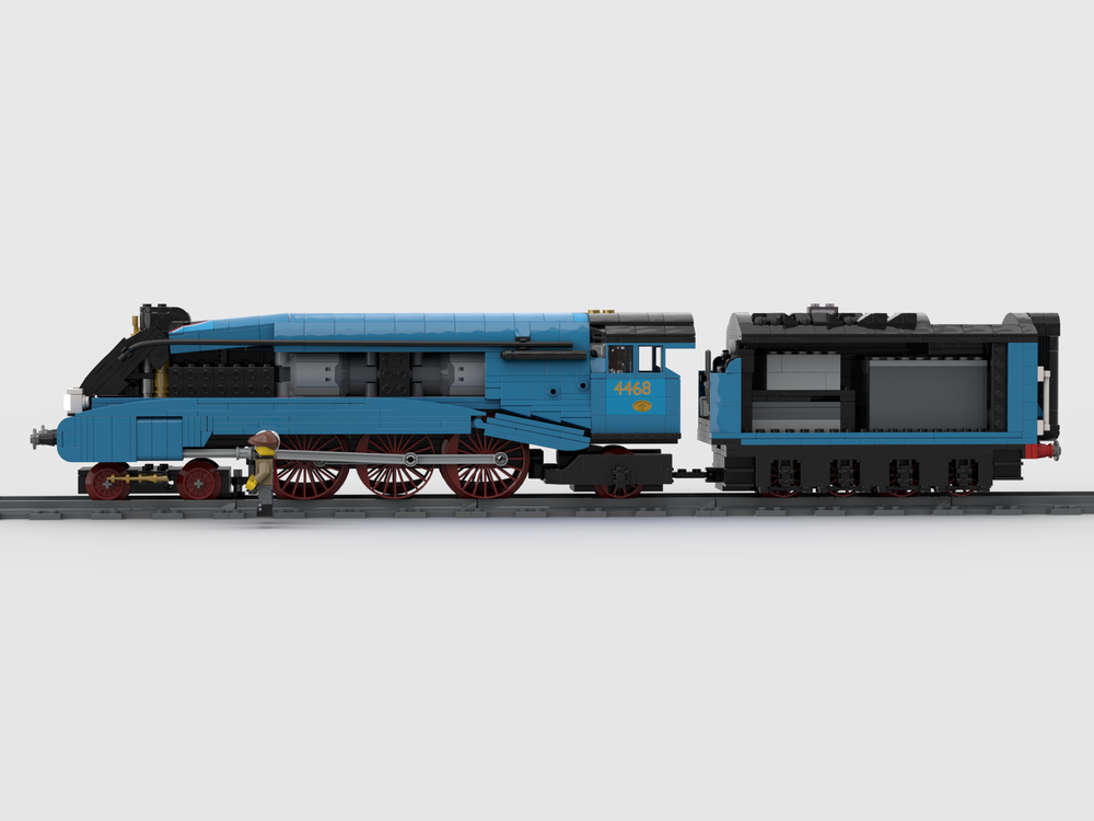 LEGO MOC-206494 LNER A4 Garter Blue "Mallard" with Dynamometer Car by ...