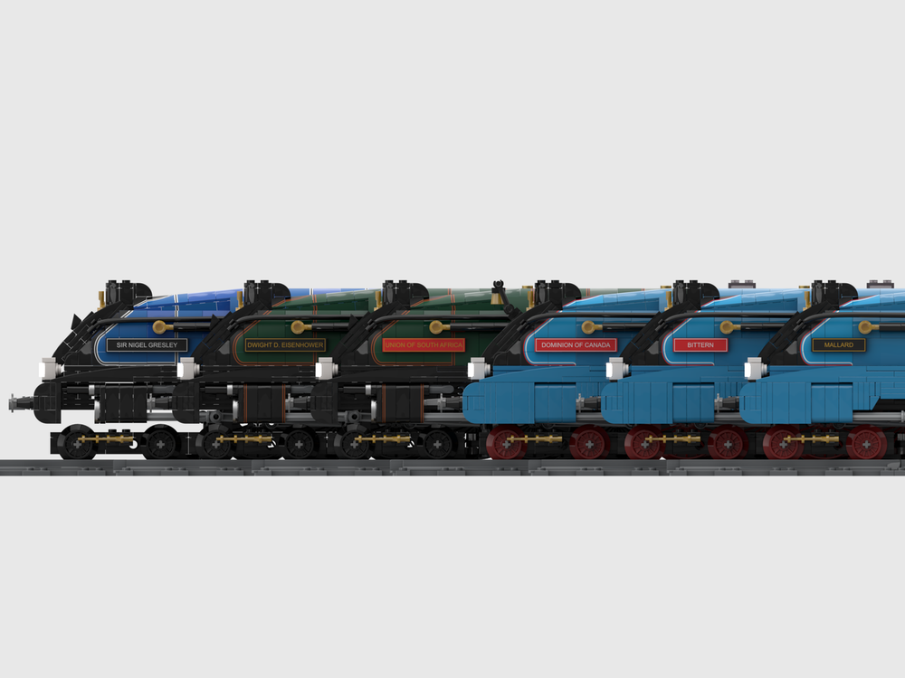 Lego Moc Lner A4 Garter Blue Mallard With Dynamometer Car By