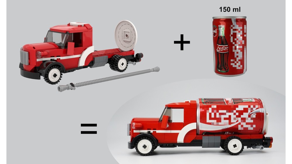 LEGO MOC Vintage tanker truck for soft drink can by felix.rebricks ...