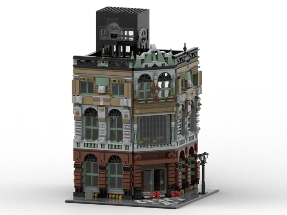 LEGO MOC modular with elevatpr by MadonnA | Rebrickable - Build with LEGO