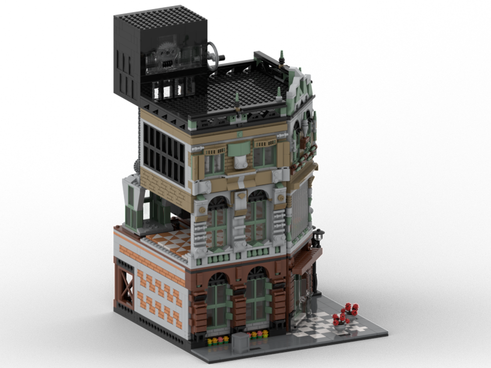 LEGO MOC modular with elevatpr by MadonnA | Rebrickable - Build with LEGO