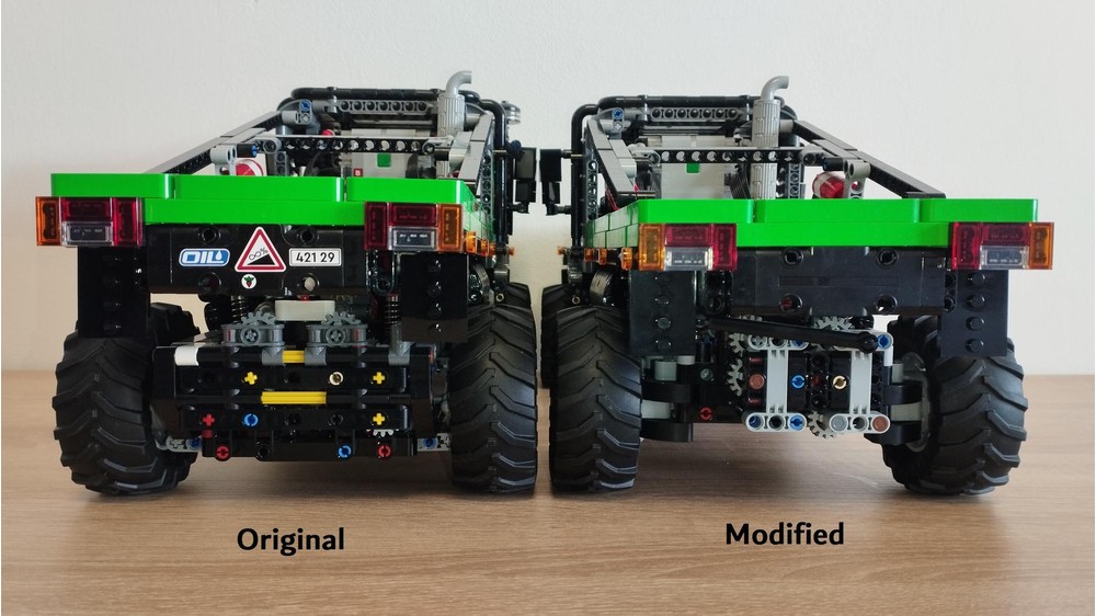 LEGO MOC-206554 Gearbox, V6 engine, axles Mod for 42129 4x4 Mercedes ...