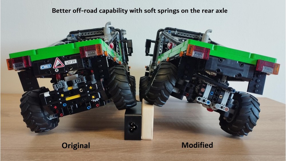 LEGO MOC-206554 Gearbox, V6 engine, axles Mod for 42129 4x4 Mercedes ...
