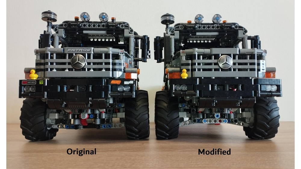 LEGO MOC-206554 Gearbox, V6 engine, axles Mod for 42129 4x4 Mercedes ...