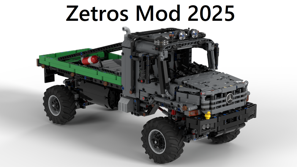 LEGO MOC-206554 Gearbox, V6 engine, axles Mod for 42129 4x4 Mercedes ...