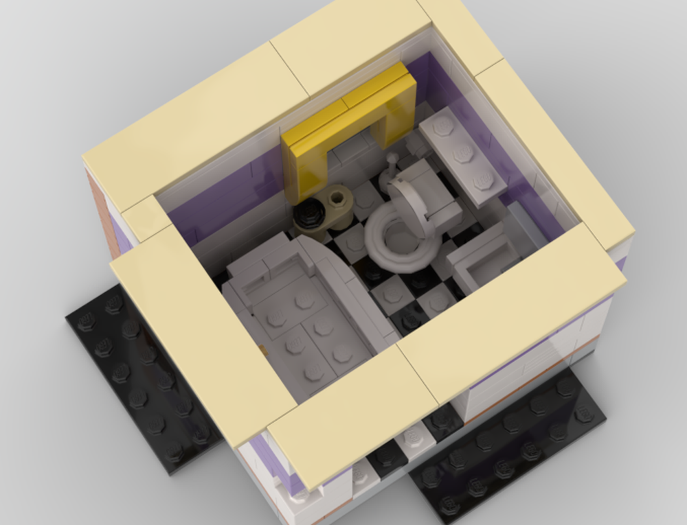 LEGO MOC TV Show FRIENDS - Bathroom add-on for original Apartments LEGO ...