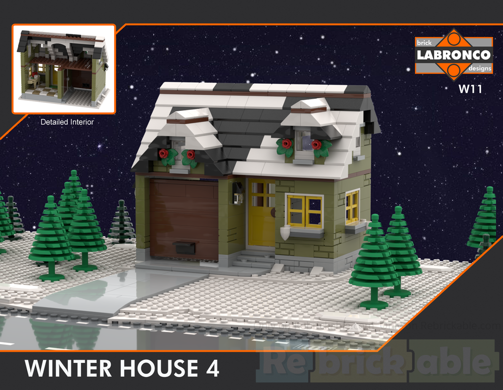 LEGO MOC W11 - Winter House 4 by Labronco Brick Designs | Rebrickable ...