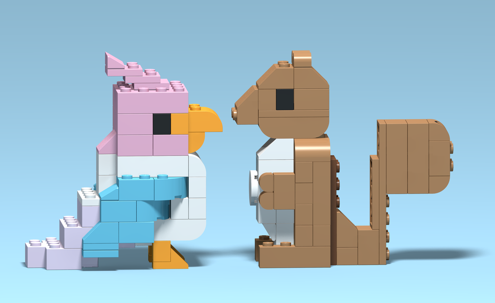 LEGO MOC 11034 Bird and Squirrel by mattking4 | Rebrickable - Build ...