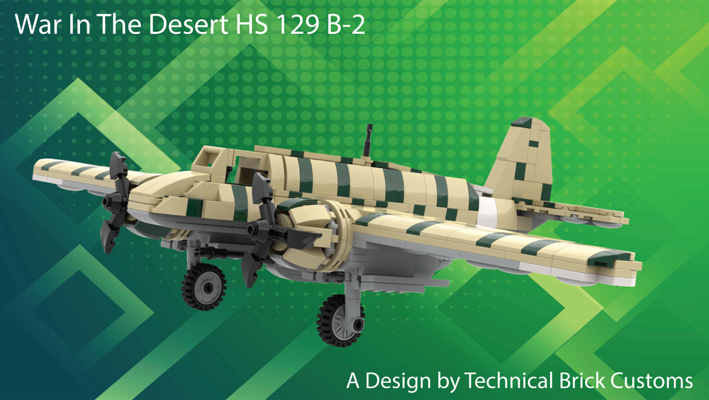 LEGO MOC War In The Desert: HS 129 B-2 by TechnicalBrickCustoms ...