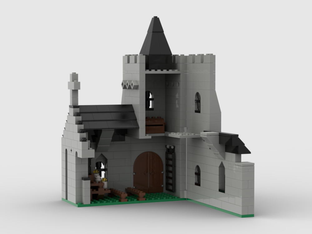 LEGO MOC-206612 Medieval Church by carnby2000 | Rebrickable - Build ...