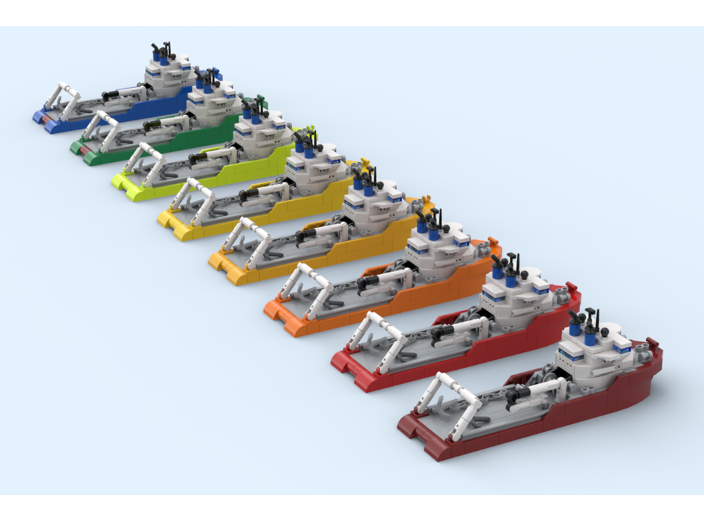 LEGO MOC Anchor Handling Tug - CSM009 by Captain.Studless | Rebrickable ...