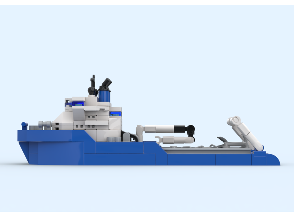 LEGO MOC Anchor Handling Tug - CSM009 by Captain.Studless | Rebrickable ...