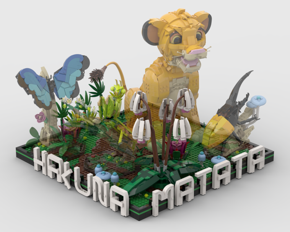 LEGO MOC Hakuna Matata - Display for set 43247 + 21342 by gabizon | Rebrickable - Build with LEGO