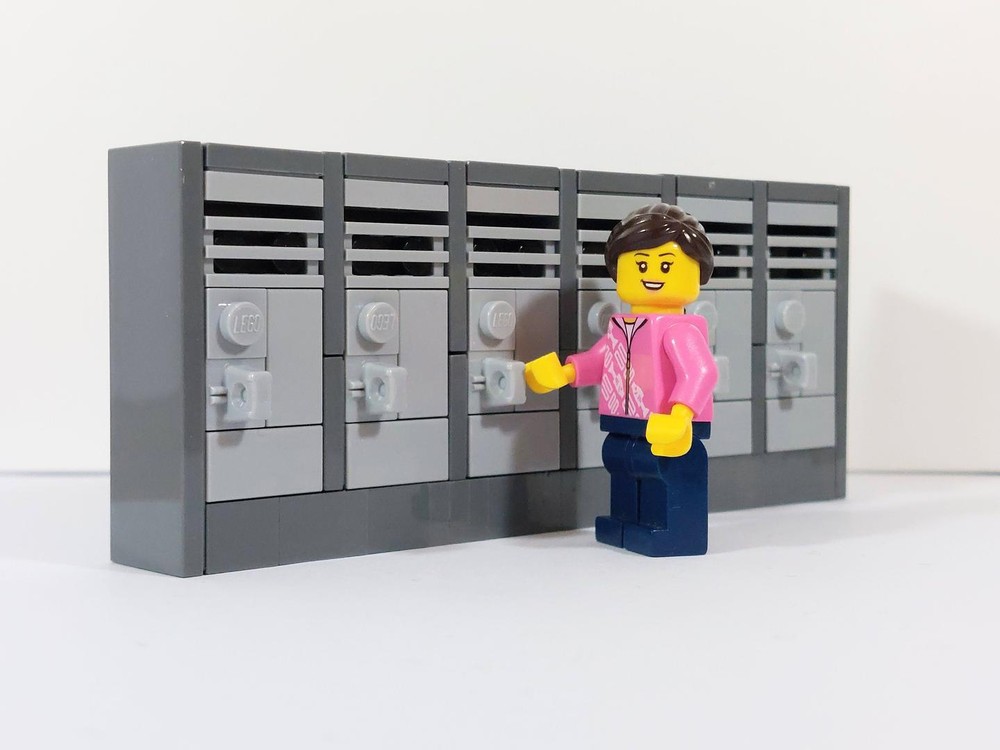 LEGO MOC Lockers - minifigure scale by ingrids | Rebrickable - Build with LEGO