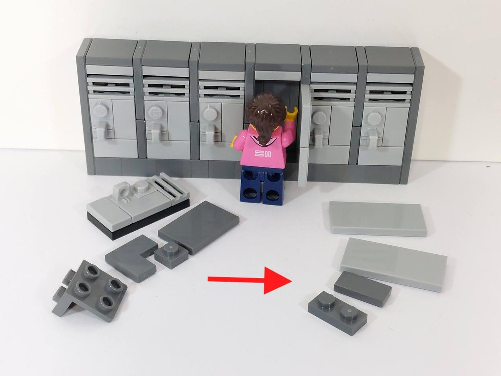 LEGO MOC Lockers - minifigure scale by ingrids | Rebrickable - Build ...