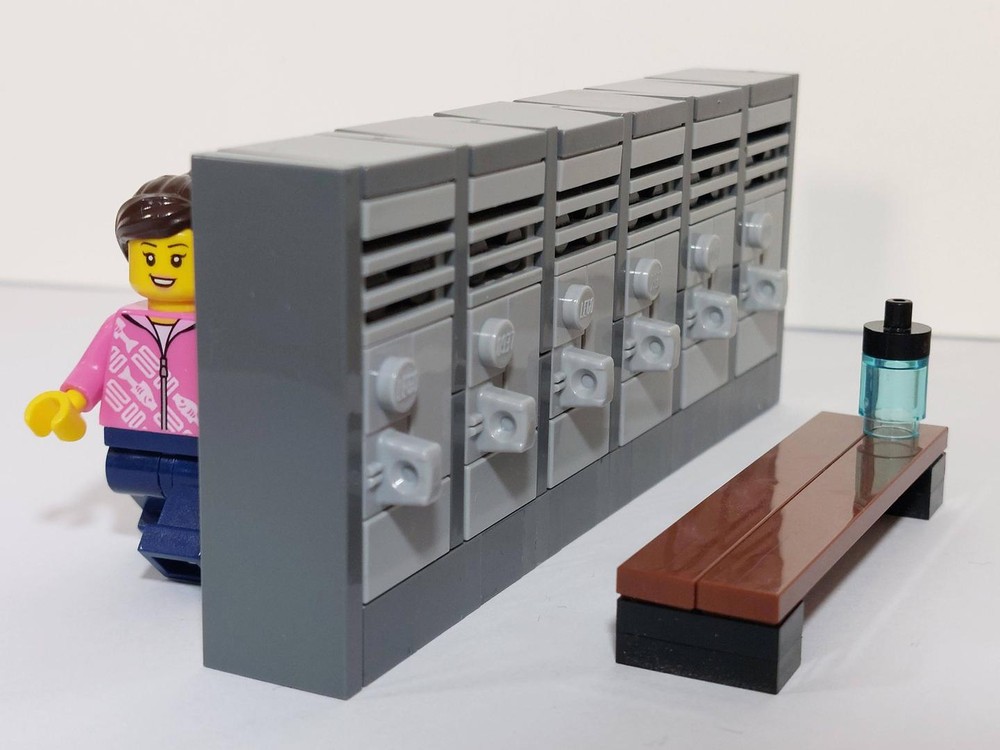 LEGO MOC Lockers - minifigure scale by ingrids | Rebrickable - Build ...
