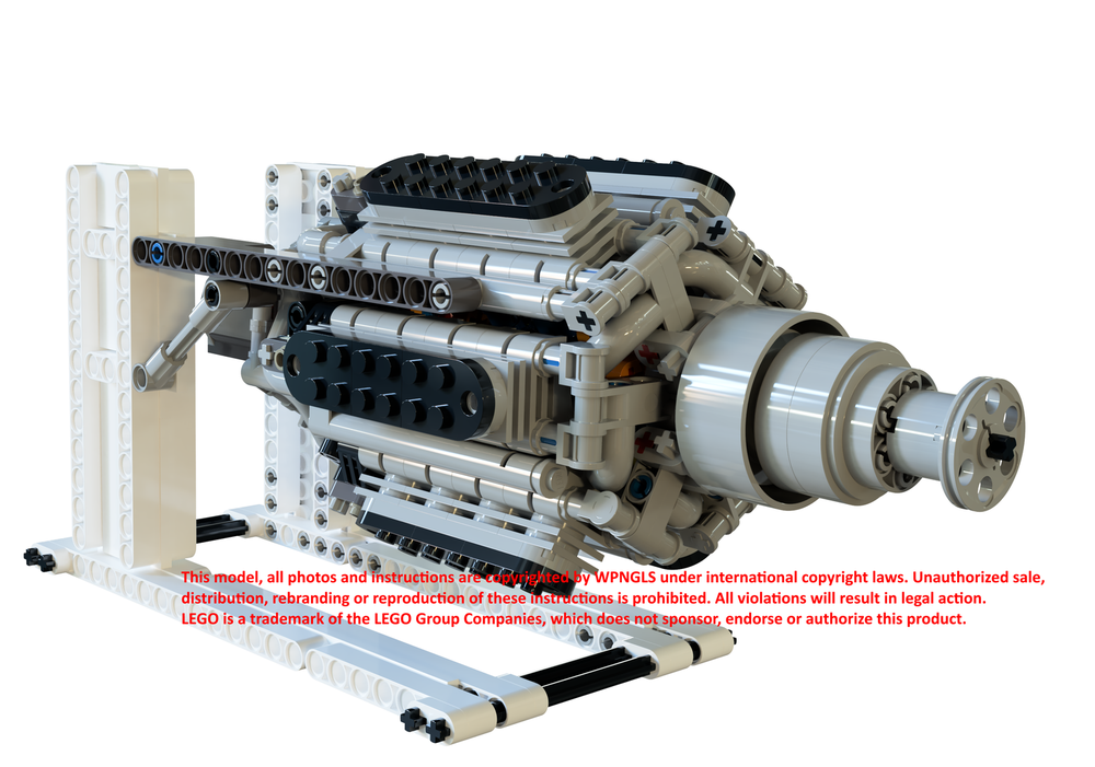LEGO MOC Radial Engine - 24 Cylinder JuMo 222 by WPNGLS | Rebrickable ...