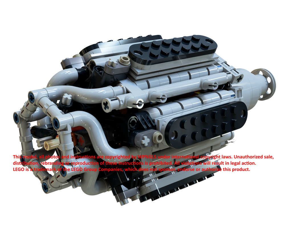 LEGO MOC Radial Engine - 24 Cylinder JuMo 222 by WPNGLS | Rebrickable ...