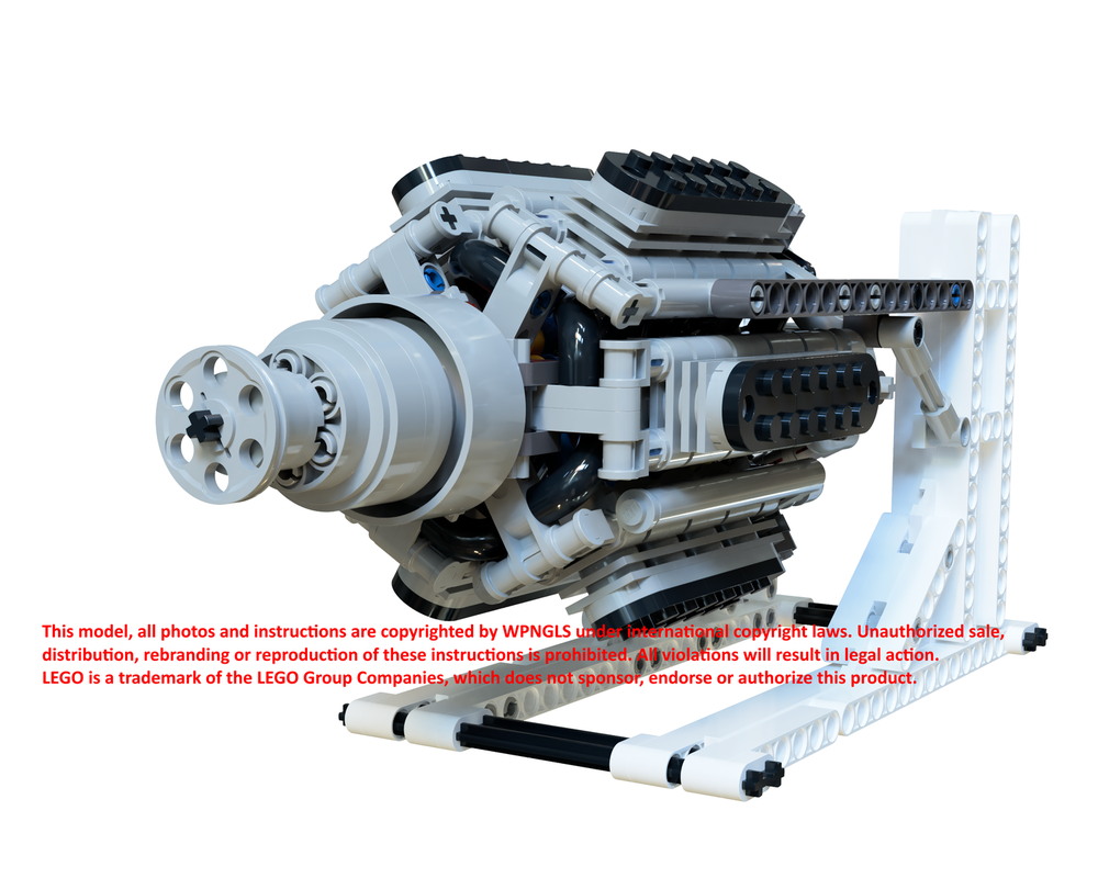 LEGO MOC Radial Engine - 24 Cylinder JuMo 222 by WPNGLS | Rebrickable ...