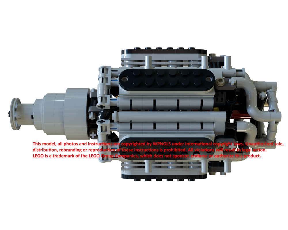 LEGO MOC Radial Engine - 24 Cylinder JuMo 222 by WPNGLS | Rebrickable ...