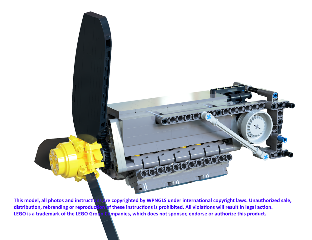 LEGO MOC Inverted V12 - Daimler Benz DB605 by WPNGLS | Rebrickable ...