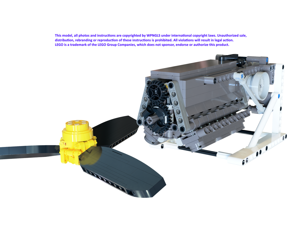 LEGO MOC Inverted V12 - Daimler Benz DB605 by WPNGLS | Rebrickable ...