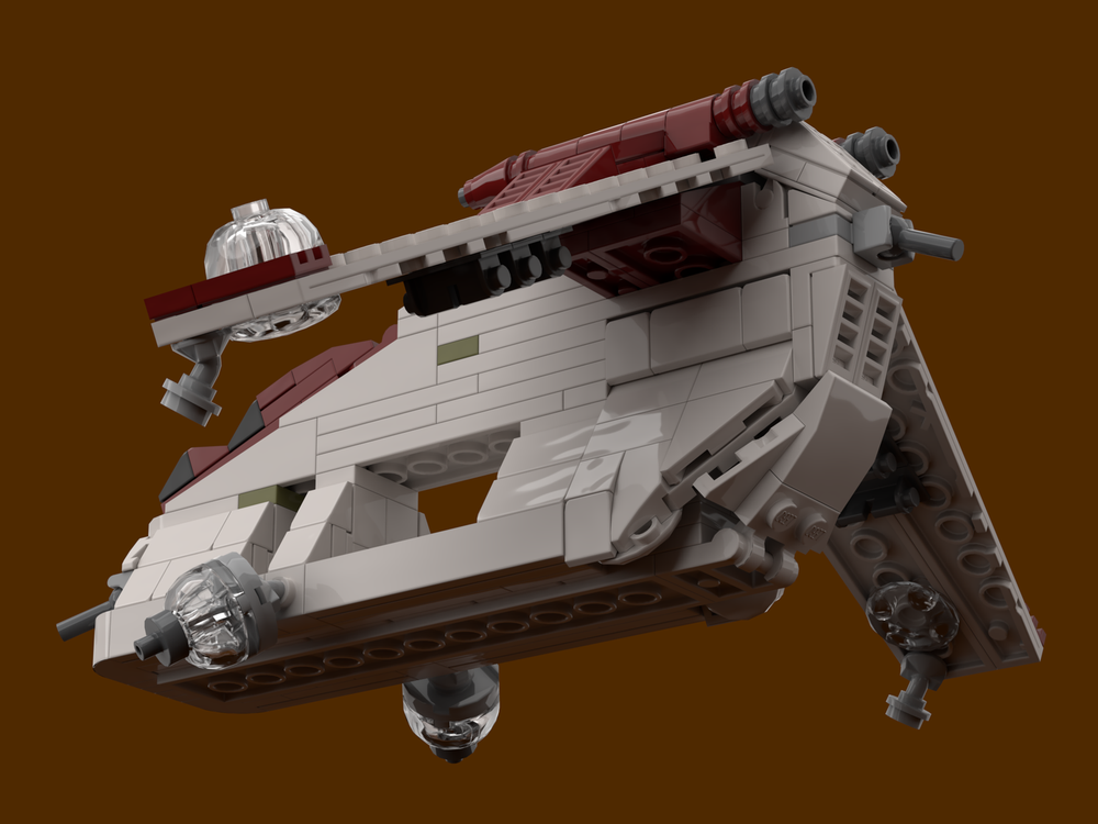 LEGO MOC Republic Gunship, Dropship and Walker - LAAT, LAATC, AT-TE (1: ...