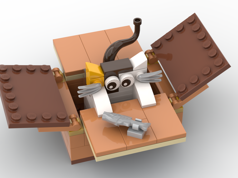 LEGO MOC Cat in a box by EVA001 | Rebrickable - Build with LEGO