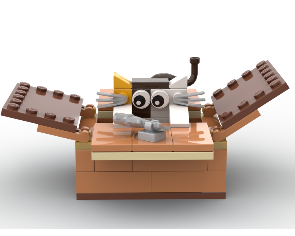 LEGO MOC Cat in a box by EVA001 | Rebrickable - Build with LEGO